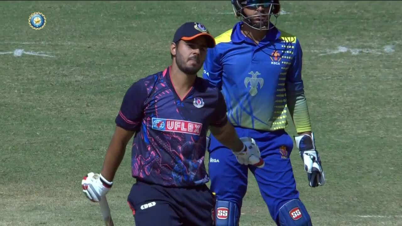 SMAT 2023: Nitish Rana steadies the ship with 40(29) | BCCI.tv