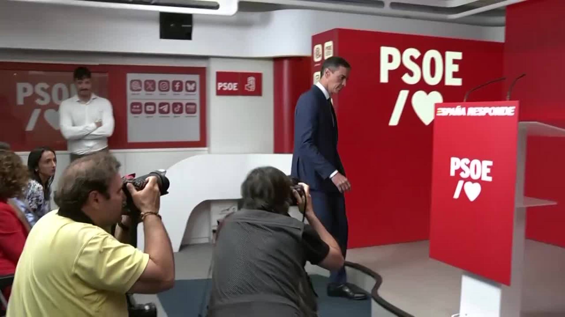 Sánchez promete a la militancia culminar la legislatura hasta 2027 ...