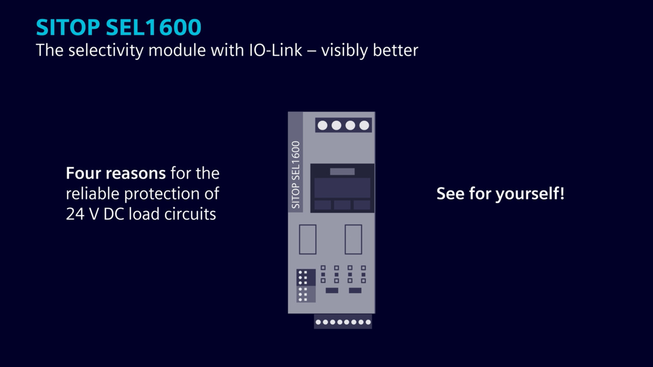 SITOP SEL1600 selectivity module - Siemens Global
