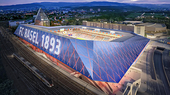 Pläne für den Umbau. Bekommt der FC Basel ein modernes, grünes Stadion ...