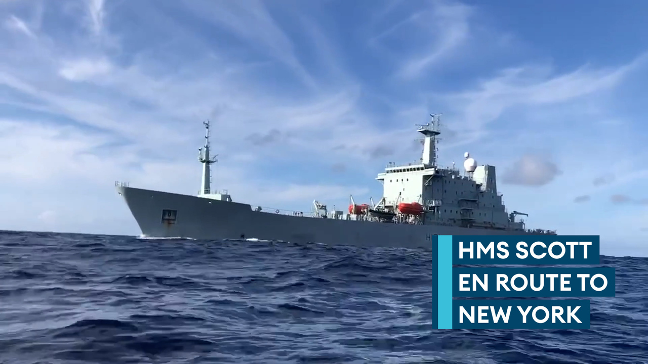 HMS Scott heads to Fleet Week New York for US military celebrations ...