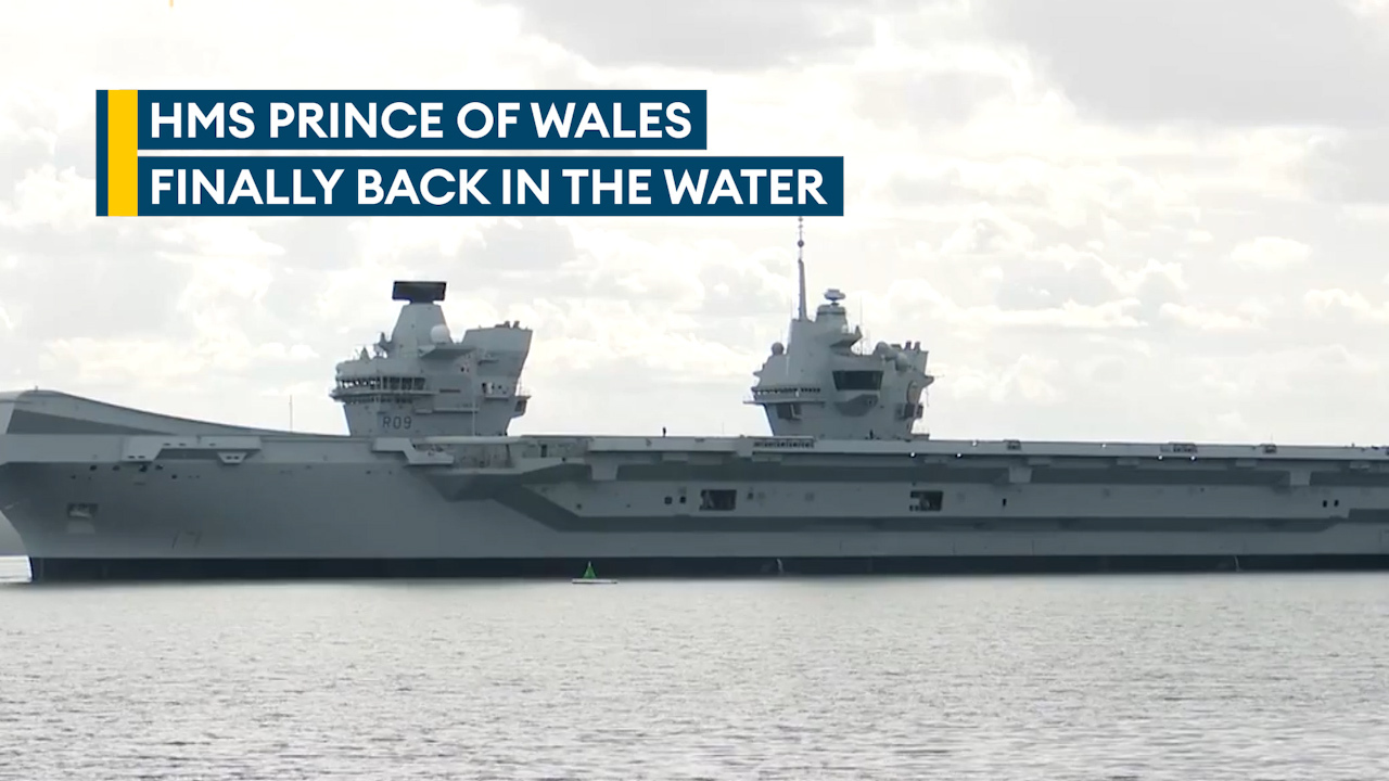 Video – HMS Prince of Wales sails under Forth Bridge on journey back to ...