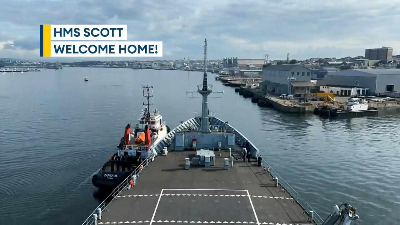 Great Scott! Watch timelapse video of ocean survey vessel HMS Scott ...