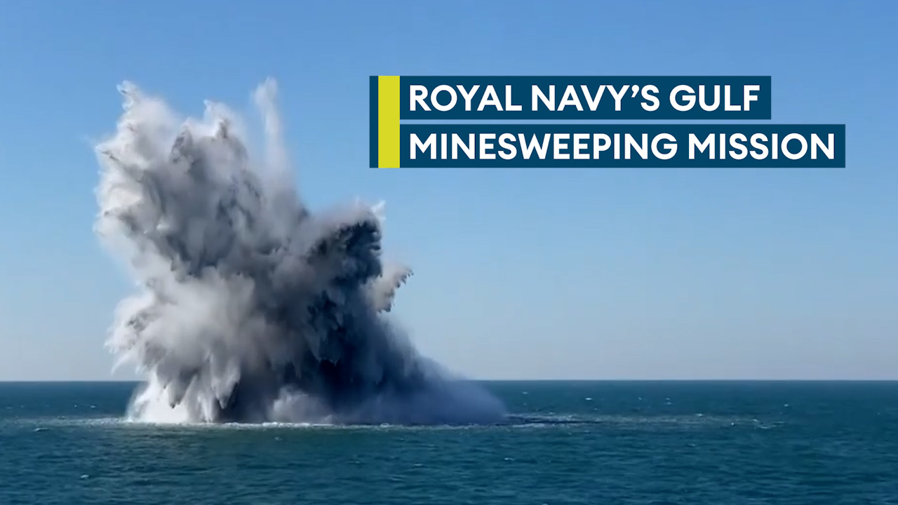 Minehunting mother ship tests new techniques to locate and destroy ...