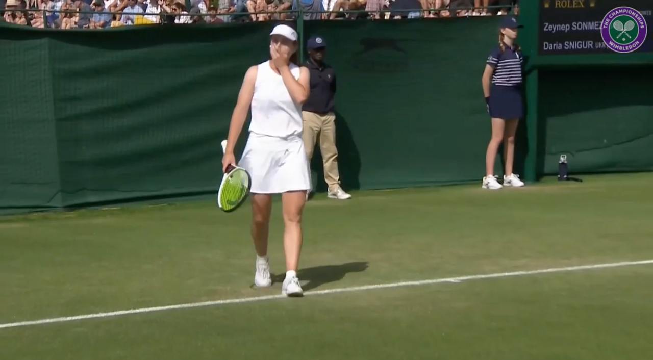 Video - Daria Snigur celebrates after qualifying for main draw - The ...