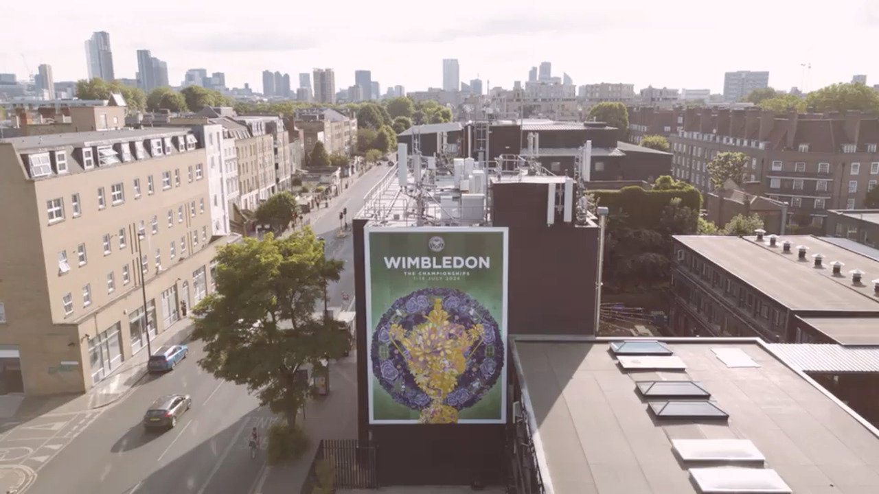 Video - The mural of the Wimbledon Poster - The Championships ...
