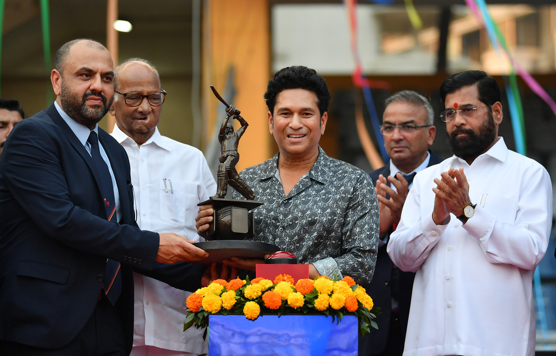 Legendary Sachin Tendulkar’s statue unveiled at the Wankhede Stadium
