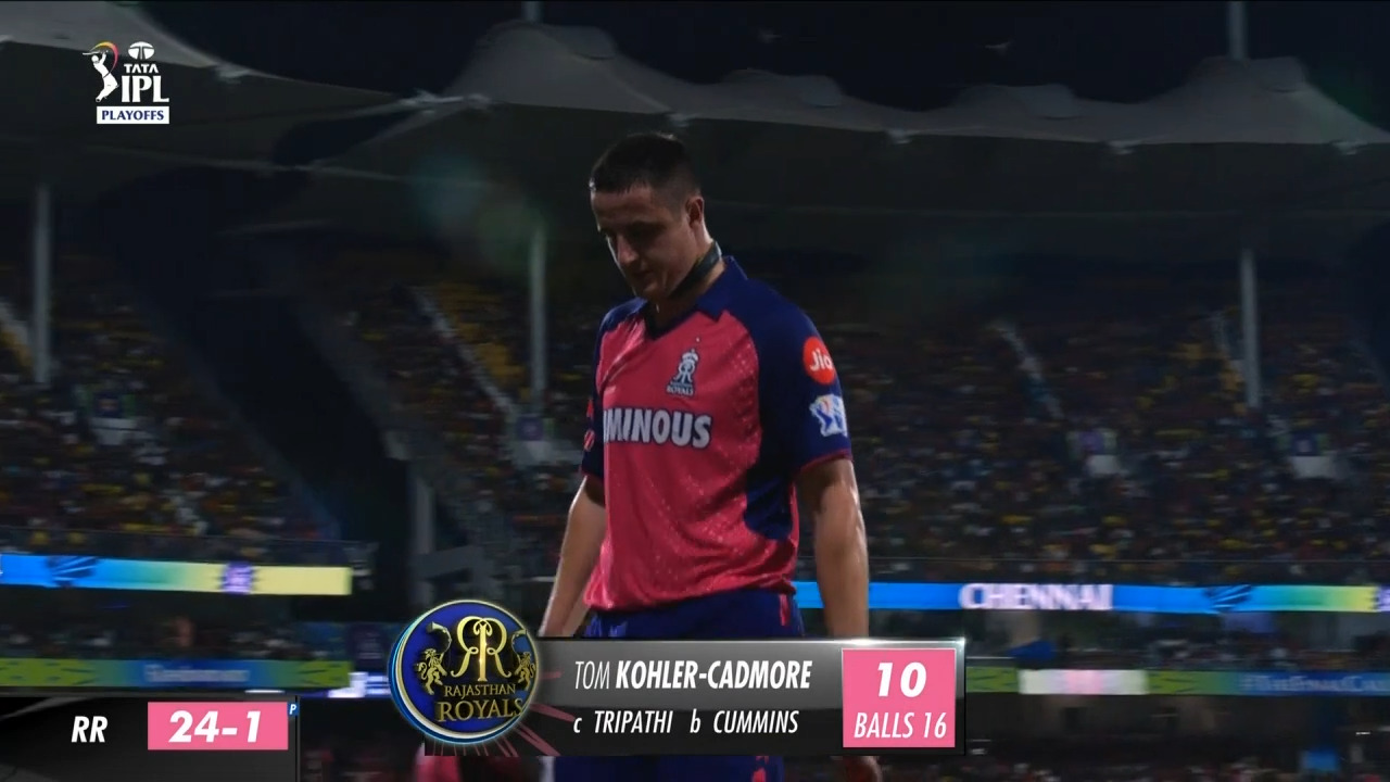 IPL 2025 | | Tom Kohler-Cadmore Profile