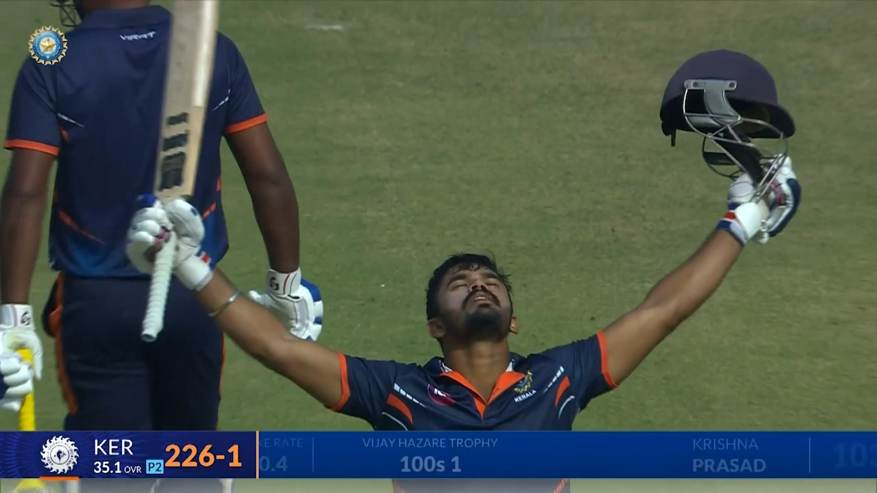 Vijay Hazare Trophy 2023 PQF2: Krishna Prasad sets the stage on fire ...