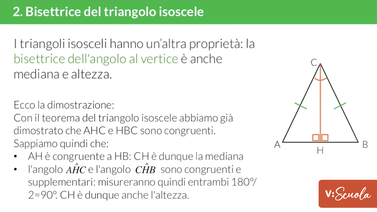 Triangolo Isoscele Ottuso Test: Proprieta' Del Triangolo Isoscele