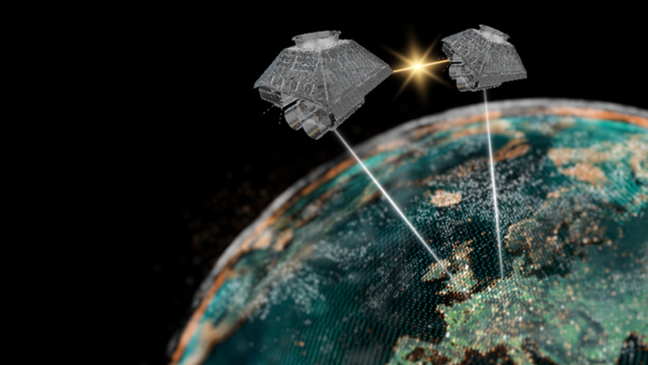 Low Earth orbit satellite cluster to provide secure digital military ...